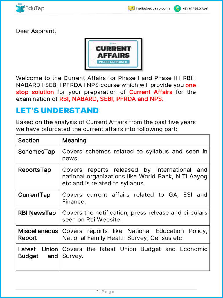 Current Affairs Course Introduction Lyst9408 | PDF