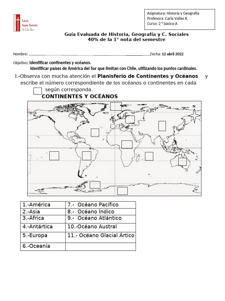 Guia Evaluada de Historia 12 Abril | PDF