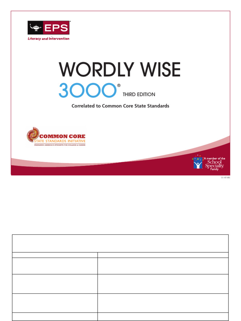 Wordly Wise 3000 | PDF | Phonics | Grammar