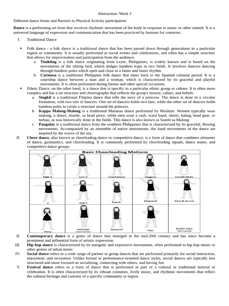 Abstraction - Dance Forms Barriers To Physical Activty Participation ...