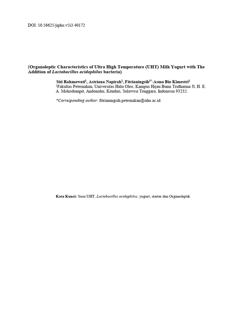 Jurnal Es Krim Susu Uht | PDF