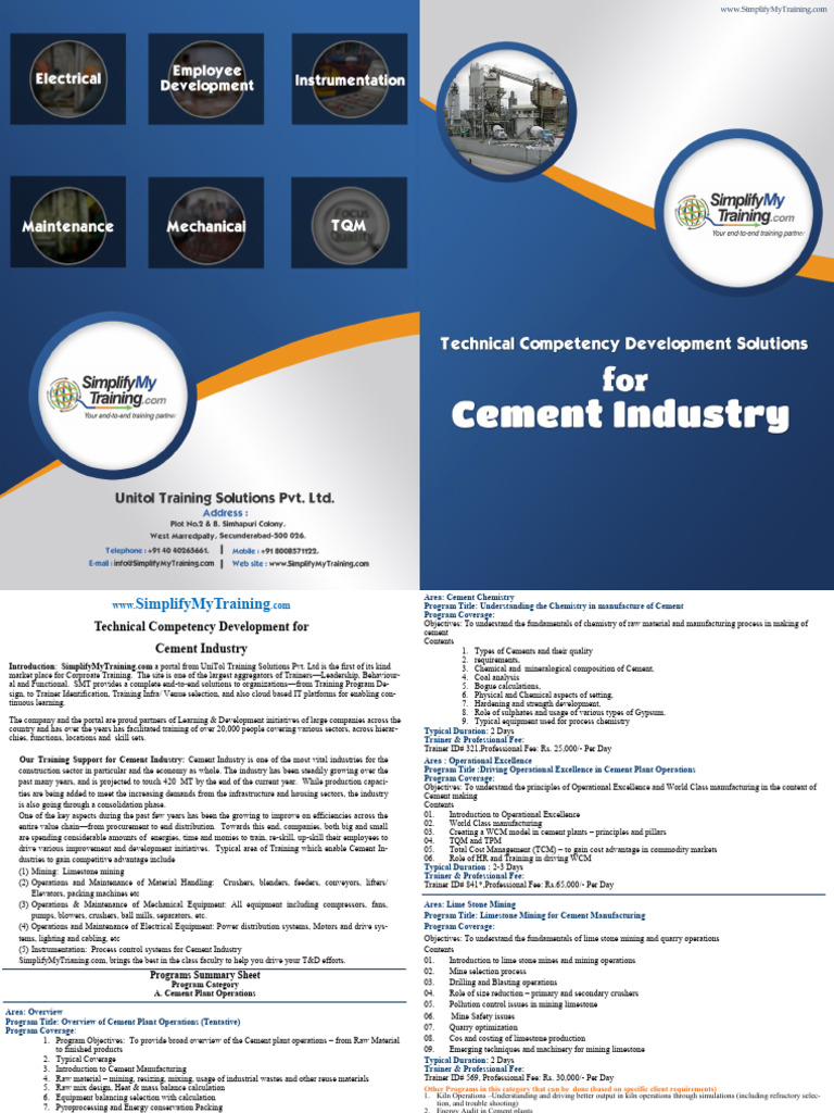 Brochure for Cement Industry_March17 | PDF