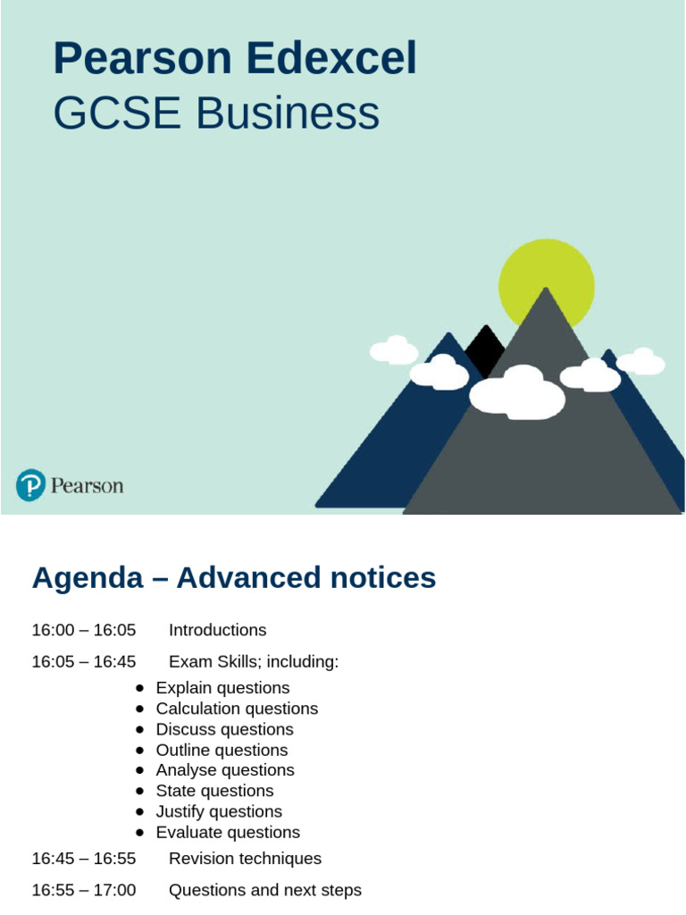How To Write Business Answers - GCSE | PDF