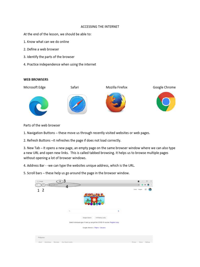 Accessing the internet | PDF