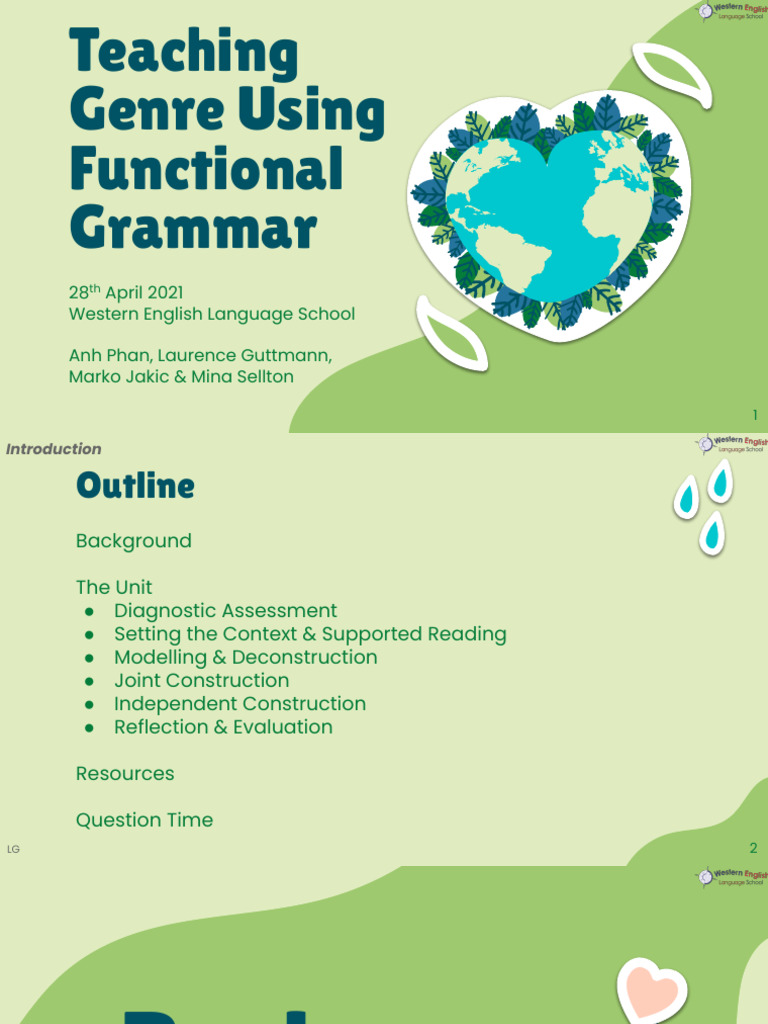 Teaching Genre Using Functional Grammar PD WELS 28.04.21 | PDF
