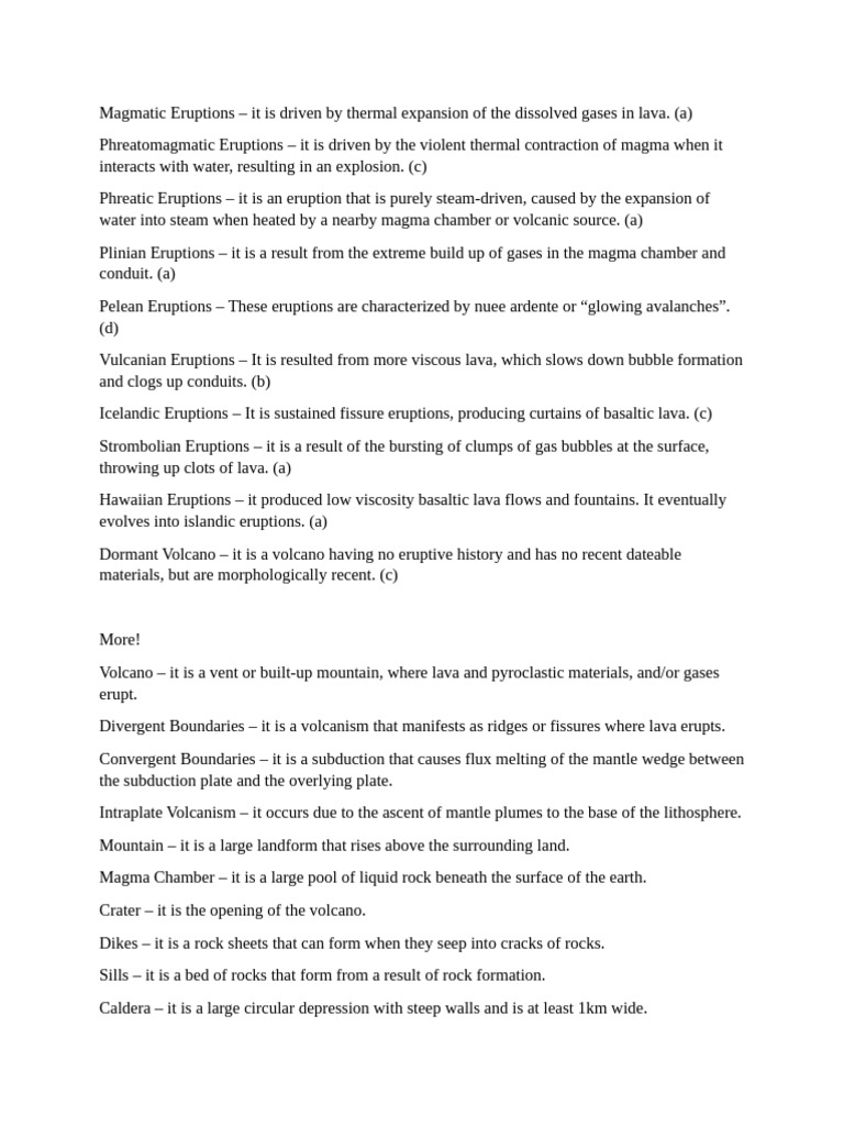 Magmatic Eruptions | PDF