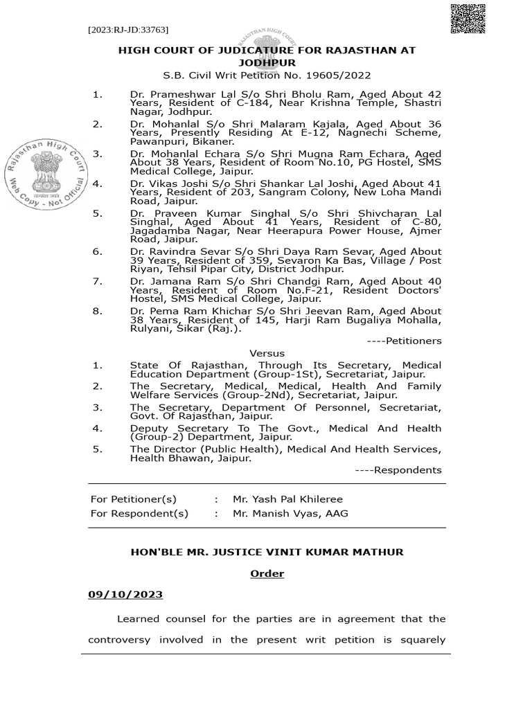 High Court Order All Service Benefits Pdf