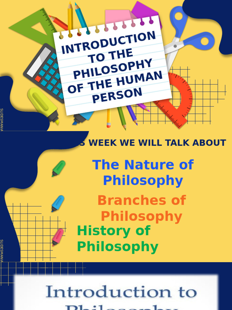 Lesson 1 Introduction To Philosophy | PDF