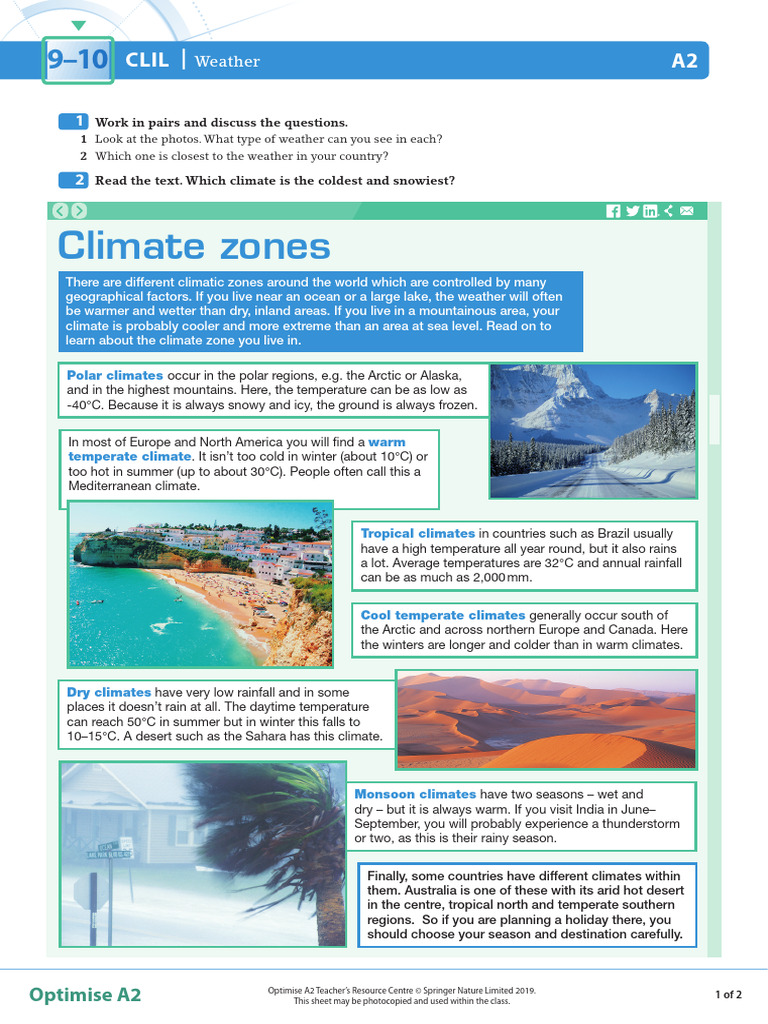 OPT A2 CLIL Units9-10 Worksheet | PDF