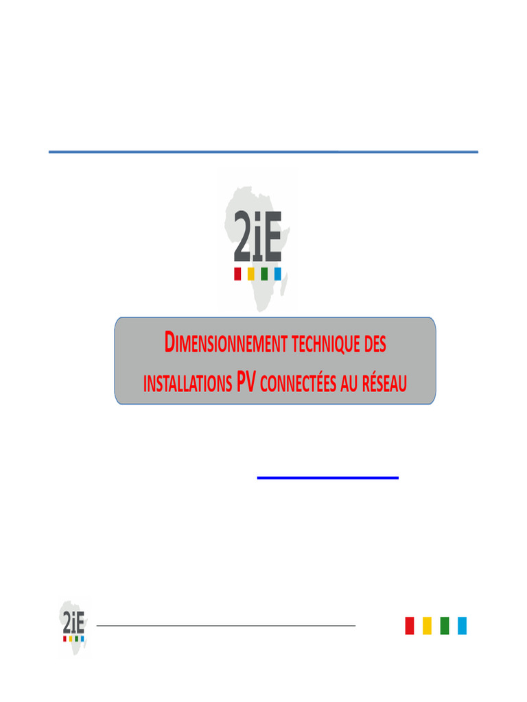 Cours Energie Solaire 2ie 2016 | PDF
