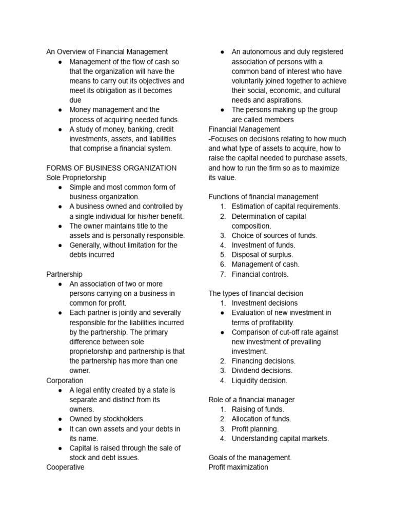 Fin man reviewer | PDF