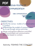 Linear Models of Communication | PDF | Public Speaking | Communication