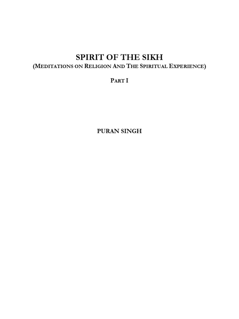 Spirit of The Sikh Part1 | PDF