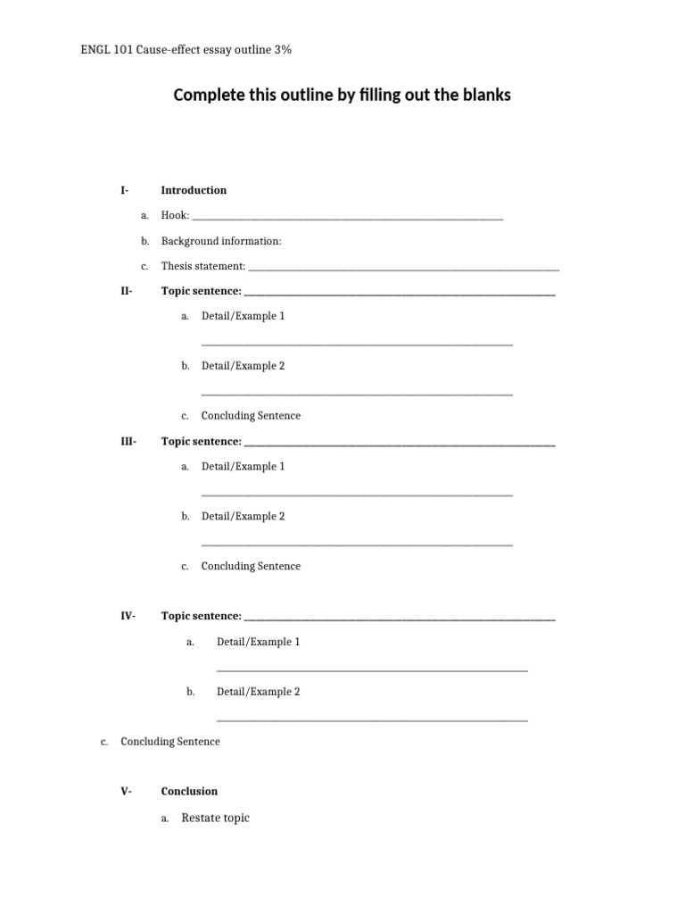 Graded Assignment - Essay Outline Template-Peer Feedback Checklist and ...