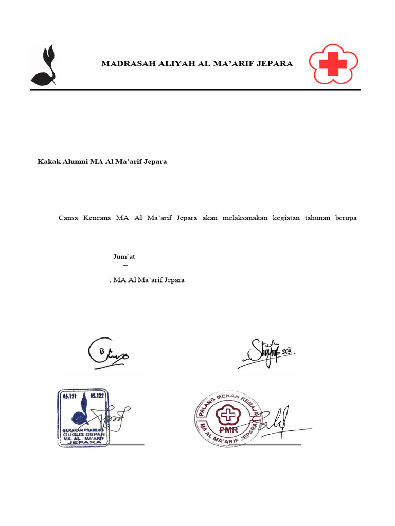 surat alumni PTA (8) | PDF