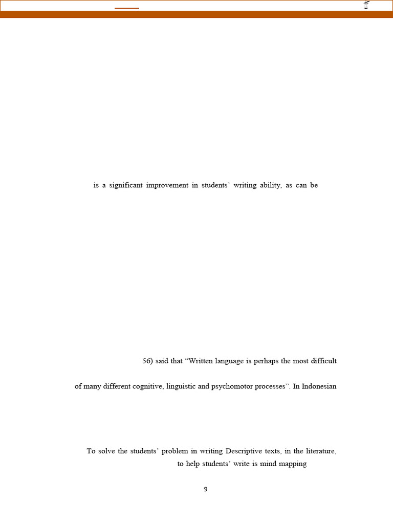 The Use of Mind Mapping Technique in Writing Descriptive Text | PDF