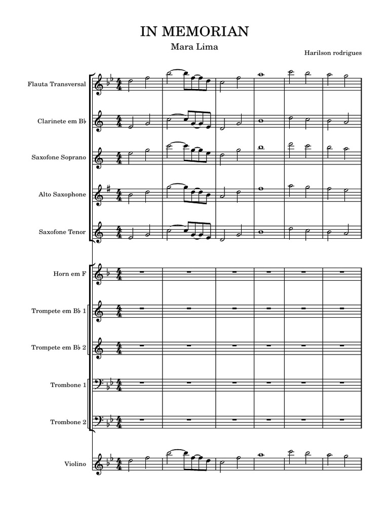 IN MEMORIAN -Partitura_e_Partes | PDF