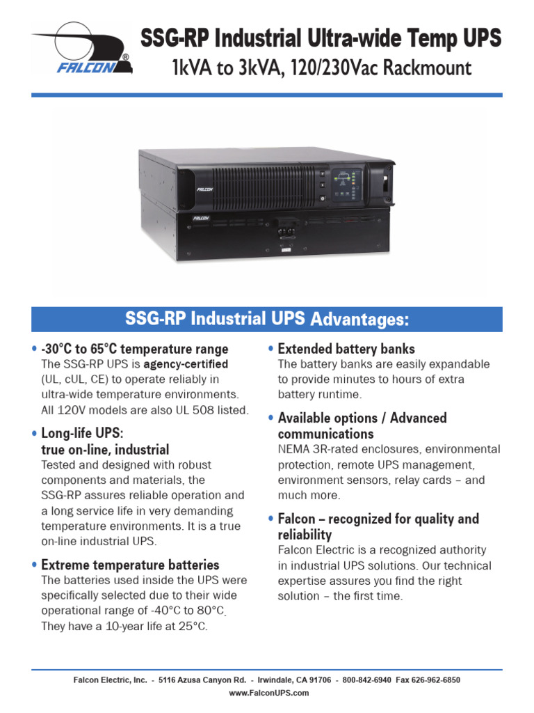 Falcon UPS 1 | PDF