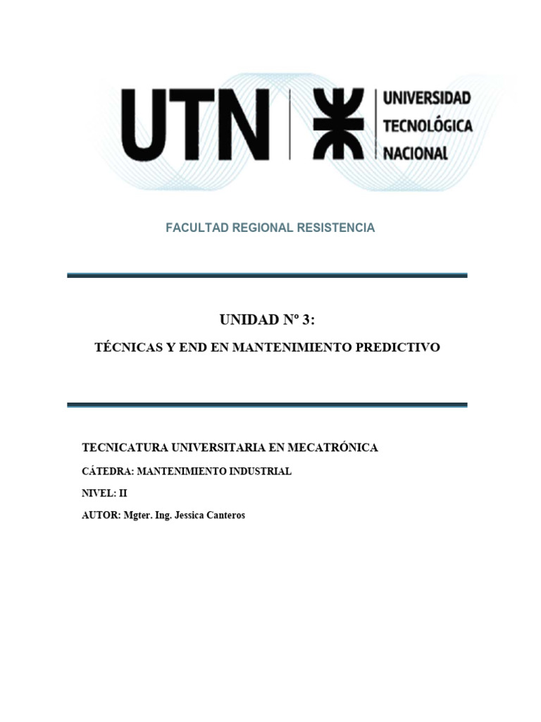 Unidad Nº 3-Técnicas de MTO-END | PDF