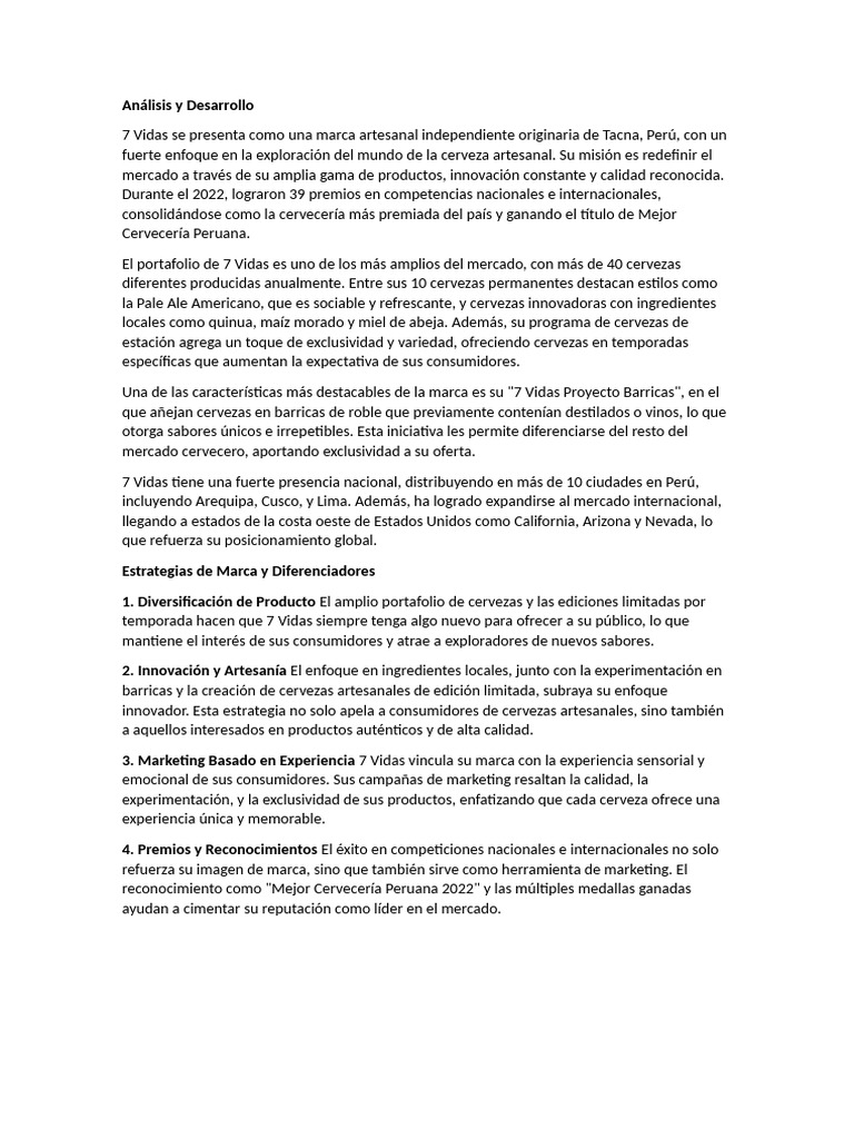 Análisis y Desarrollo 7 Vidas | PDF