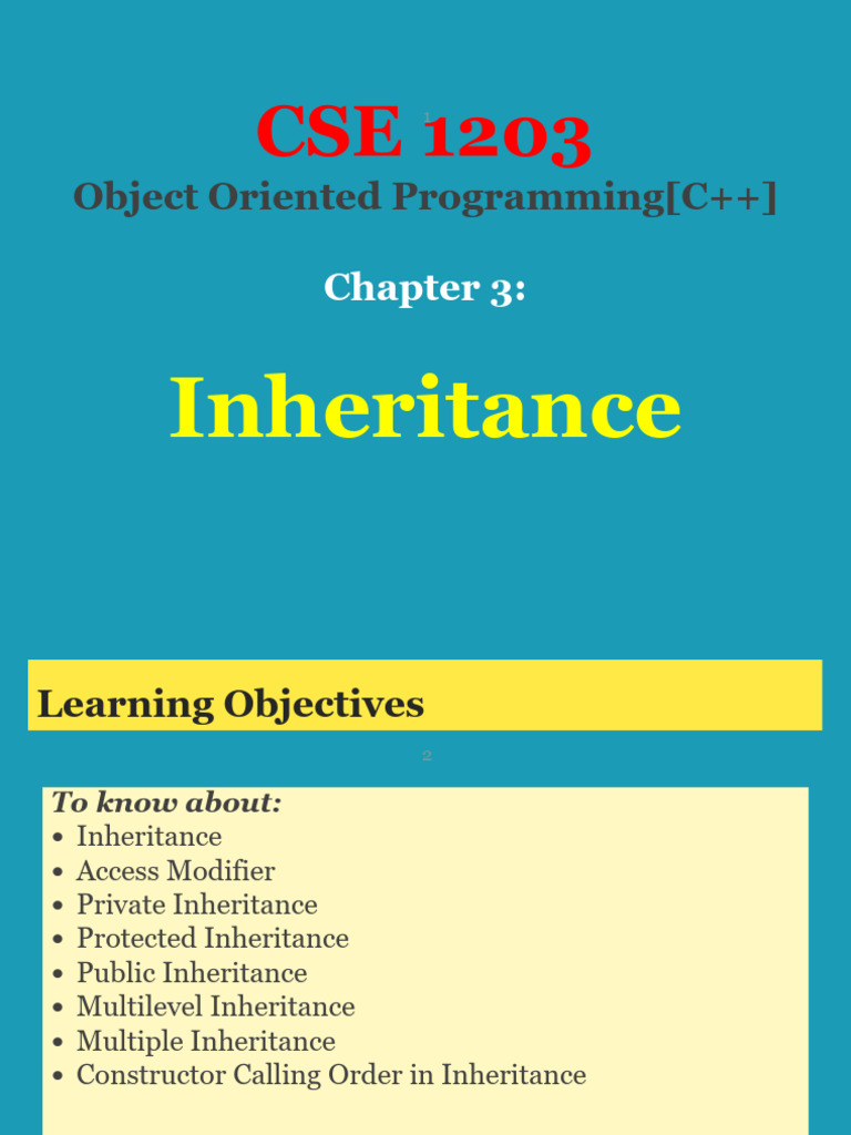 Inheritance | PDF