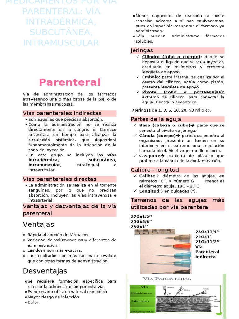 Administracion De Medicamentos Por Via Parenteral Pdf