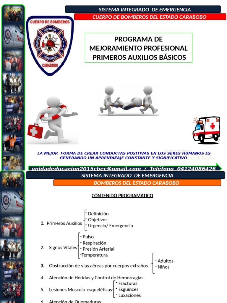 Primeros Auxilios Bombero 2021 | PDF