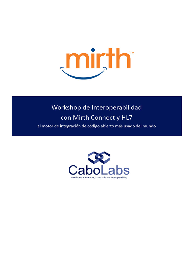Programa Workshop Mirth Connect | PDF