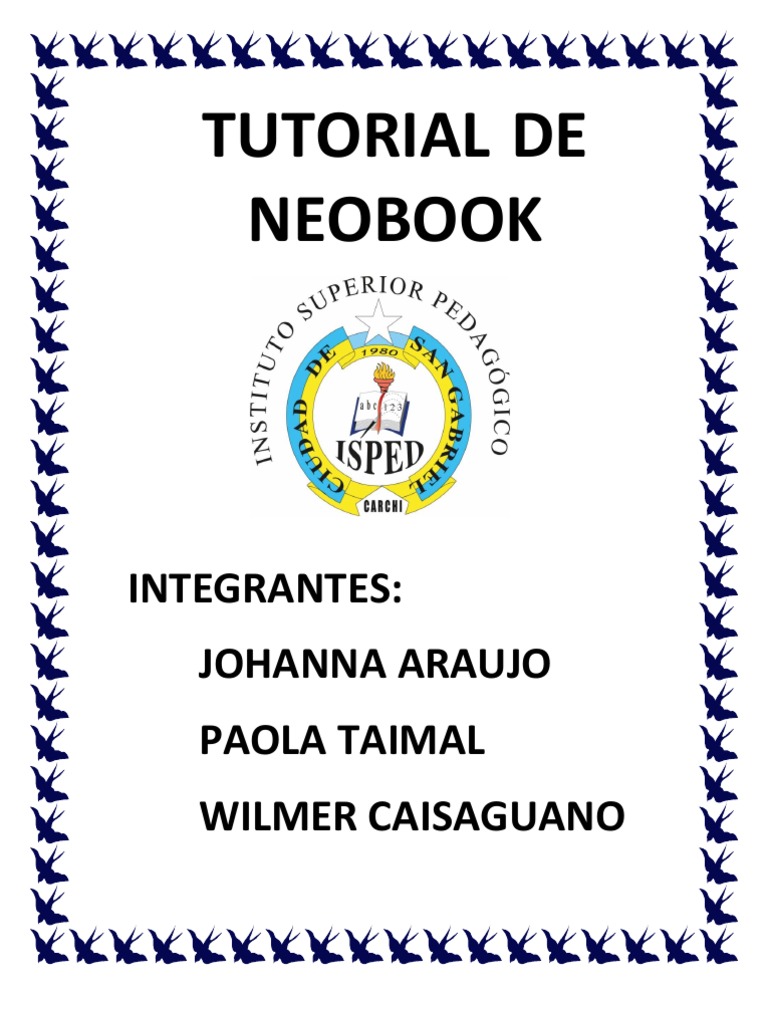 Como Hacer Un Trabajo en Neobook | PDF