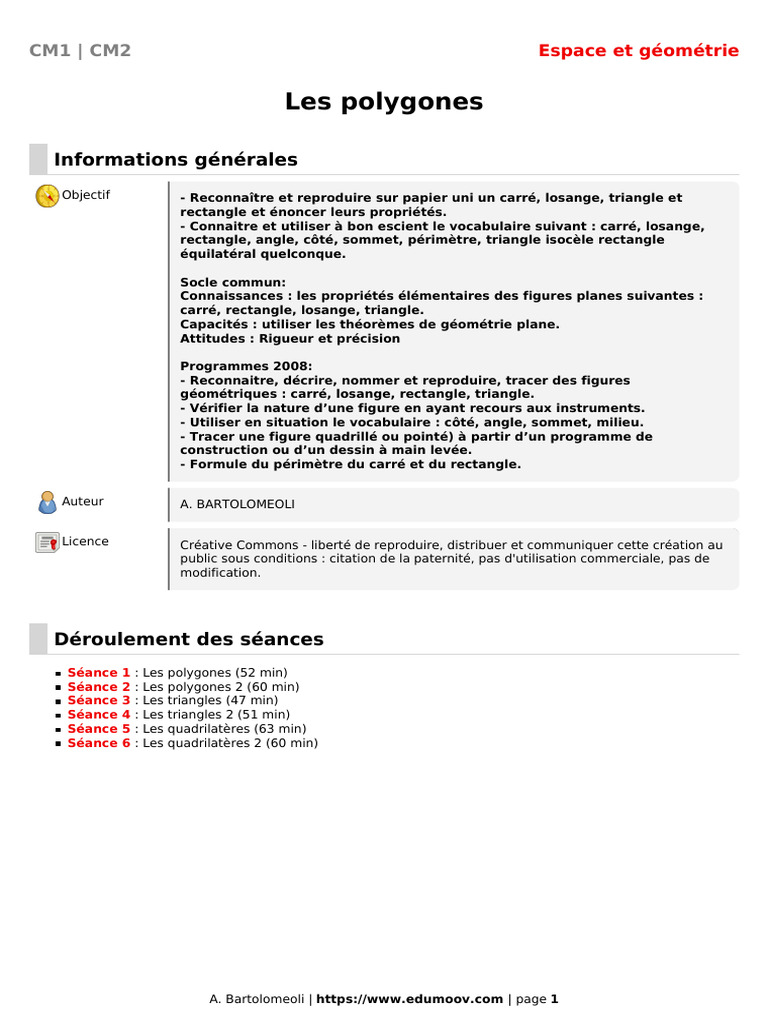 Les Polygones | PDF