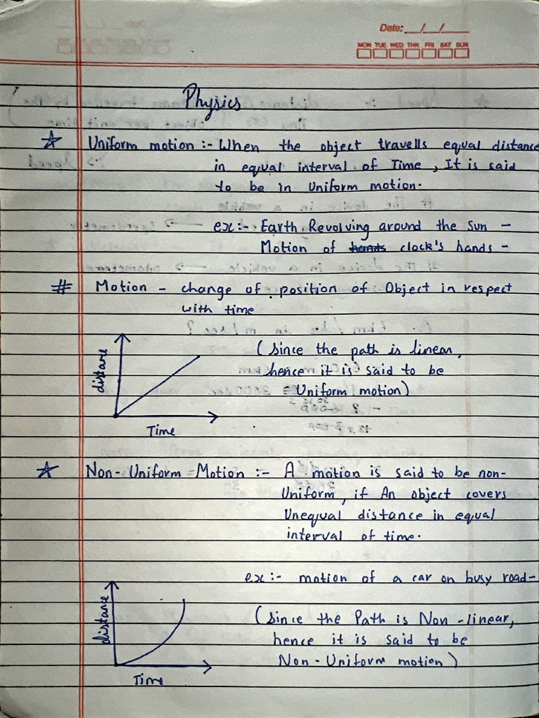 Physics Notes CH 1 | PDF
