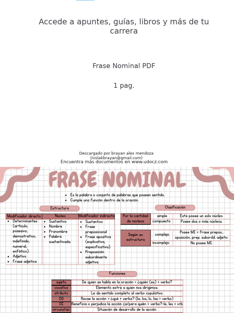 Frase Nominal | PDF