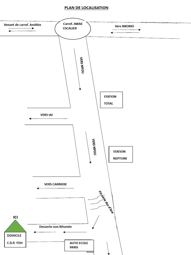 Plan de Localisation C.D.R Foh | PDF