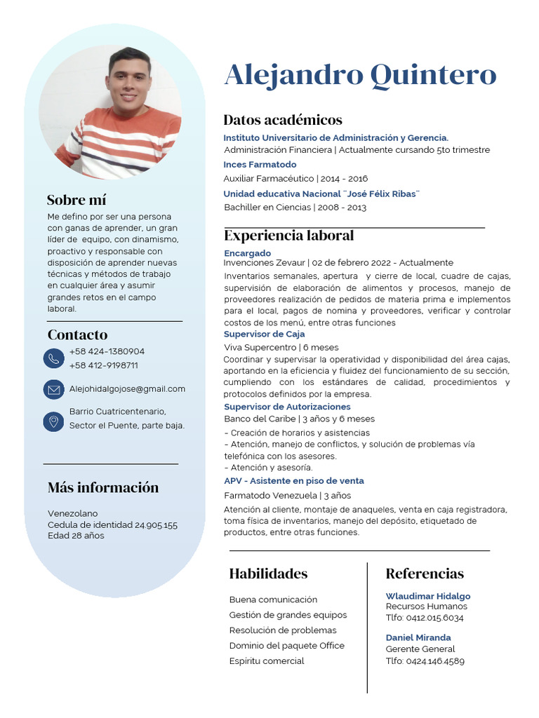 Currículum Alejandro Quintero | PDF