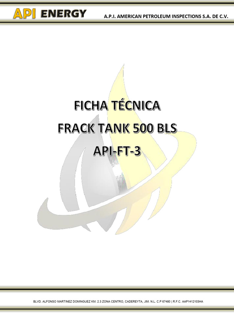 13a. Ficha Tecnica API FT 03 | PDF