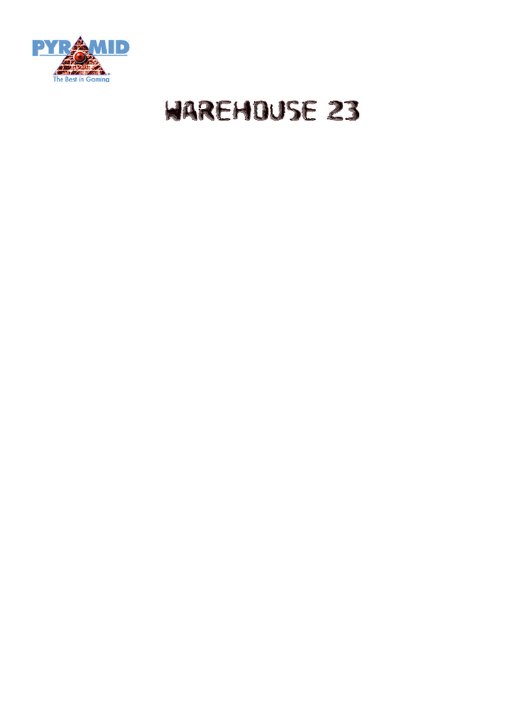 Pyramid - Warehouse 23 - The Ephemeral Suit | PDF