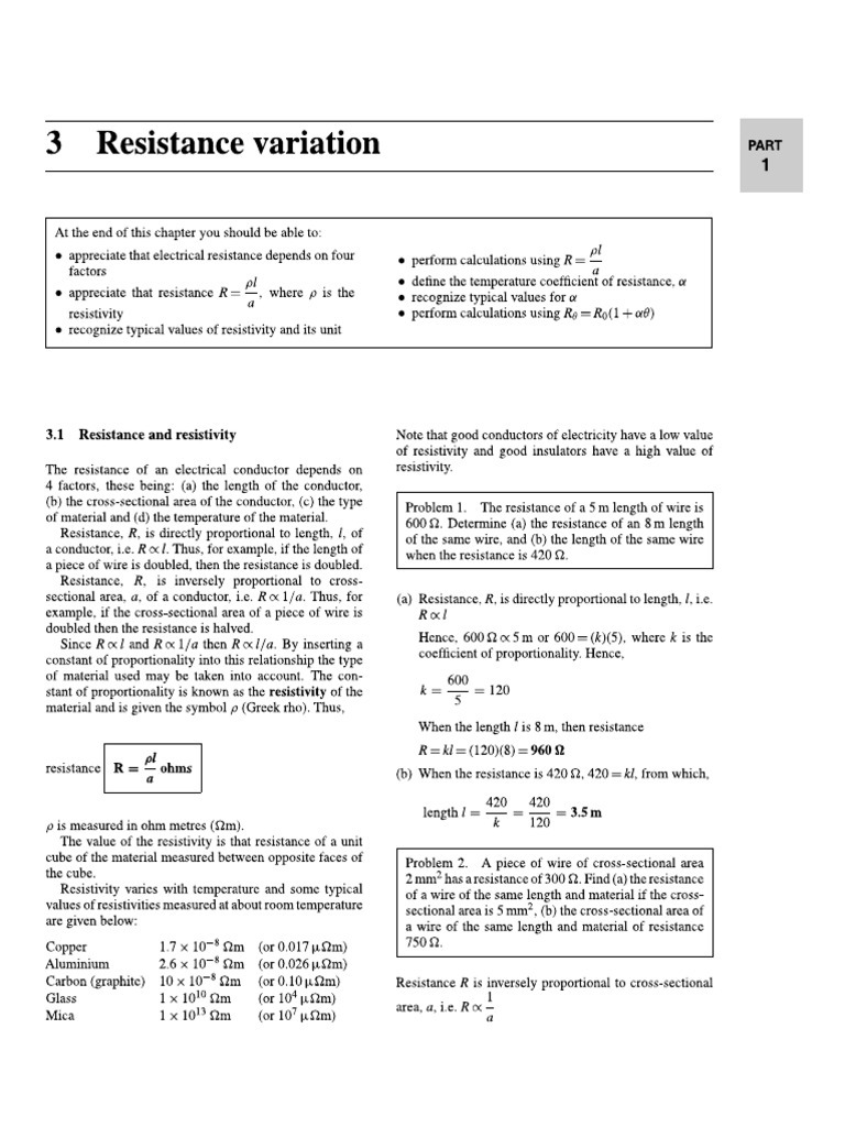 Resistance Topic | PDF