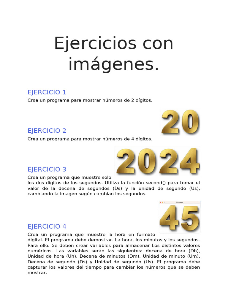 Ejercicios Imagen Processing | PDF