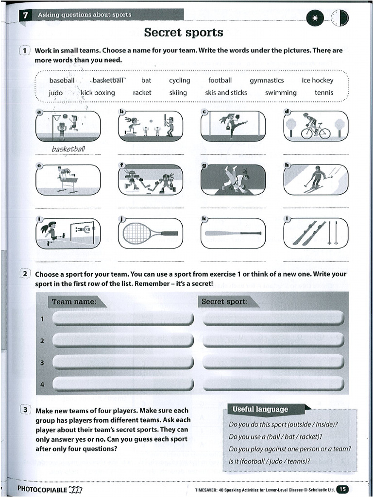 07 Asking Questions About Sports | PDF