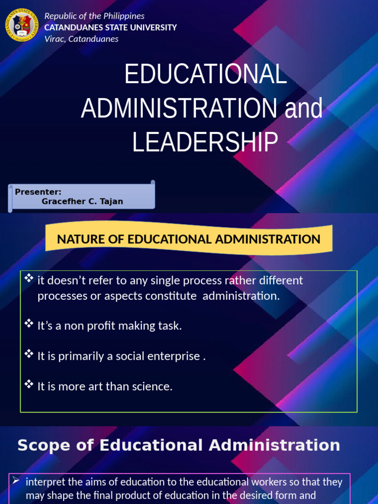 Educational Administration | PDF