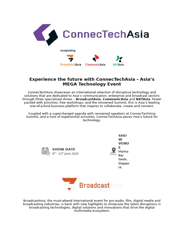 Connectech Asia 2020 | PDF