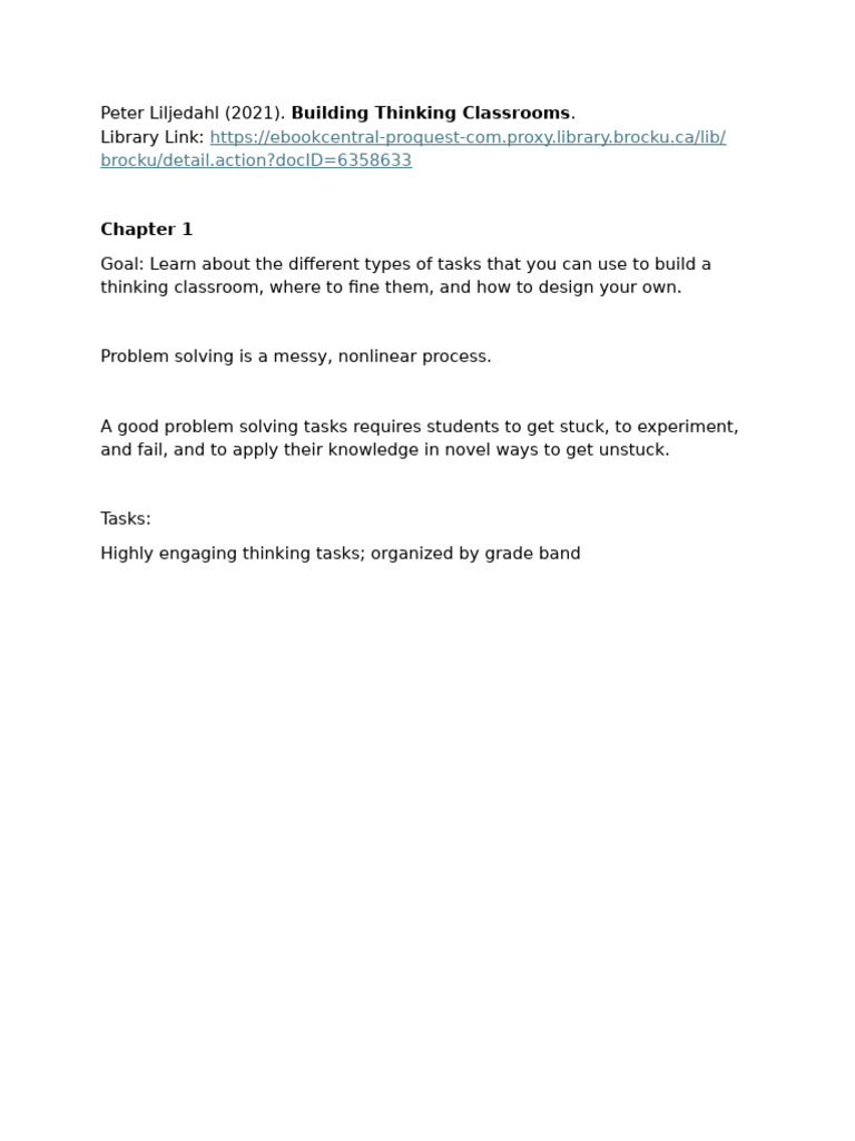 Building Thinking Classrooms | PDF | Curriculum | Human Communication