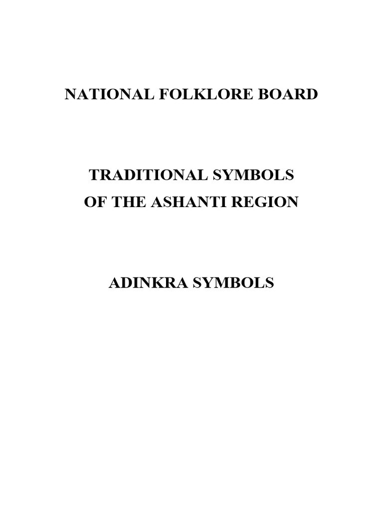 Adinkra Symbols | PDF