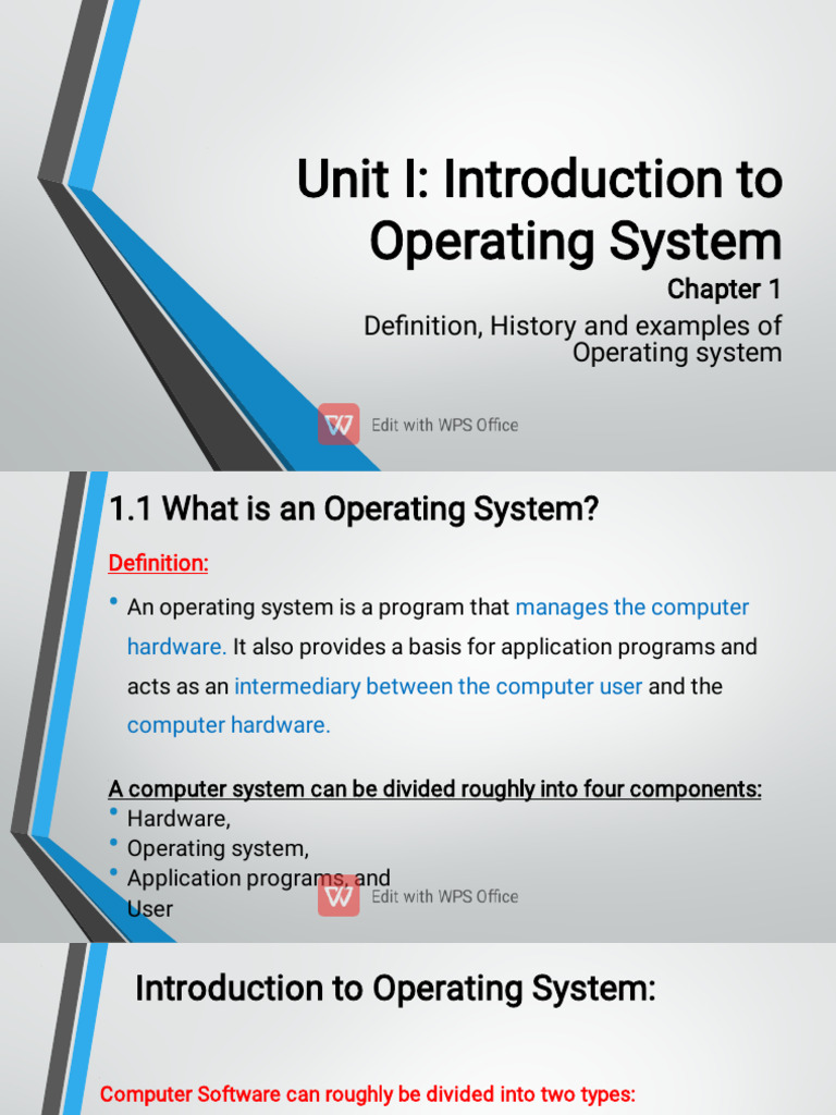 Os Unit1 | PDF