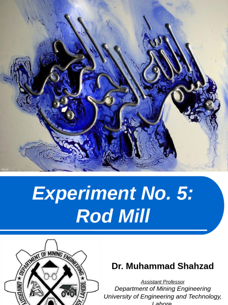 Exp. No. 5-Grinding 2-Rod Mill | PDF