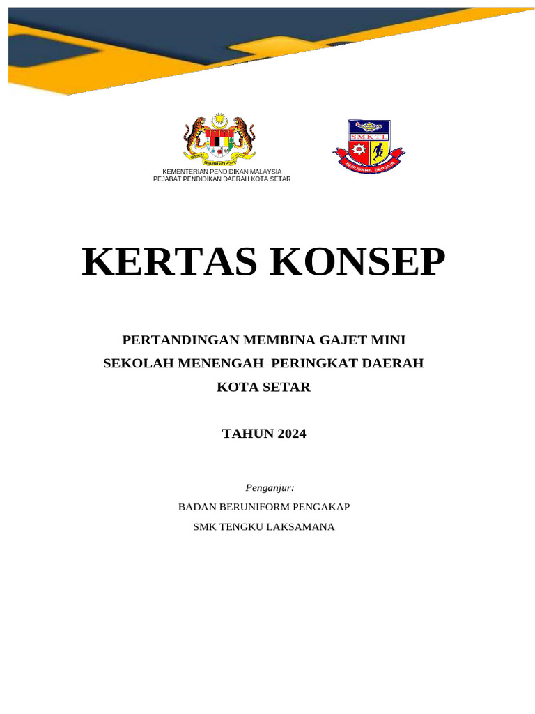 Kertas - Konsep - Pertandingan - Membina Gajet Mini | PDF