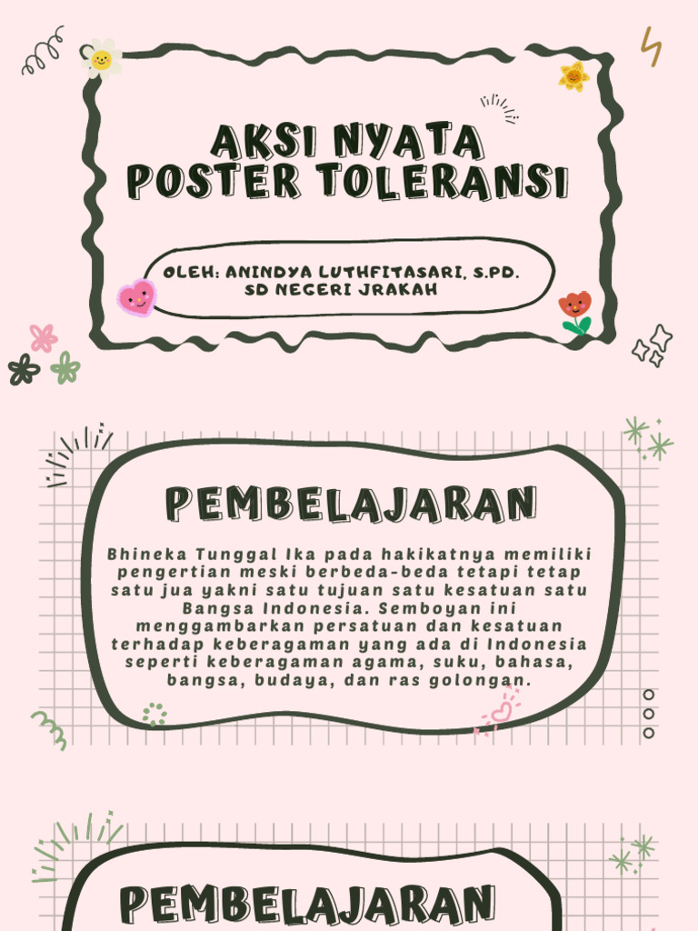 Aksi Nyata Poster Toleransi | PDF Aksi Nyata Poster Toleransi | PDF