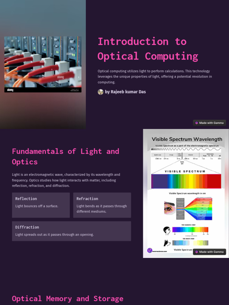 Introduction To Optical Computing | PDF
