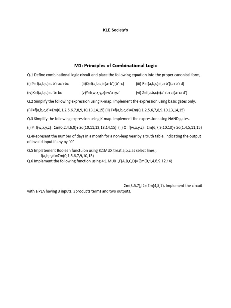 Question Bank M1 M2 | PDF