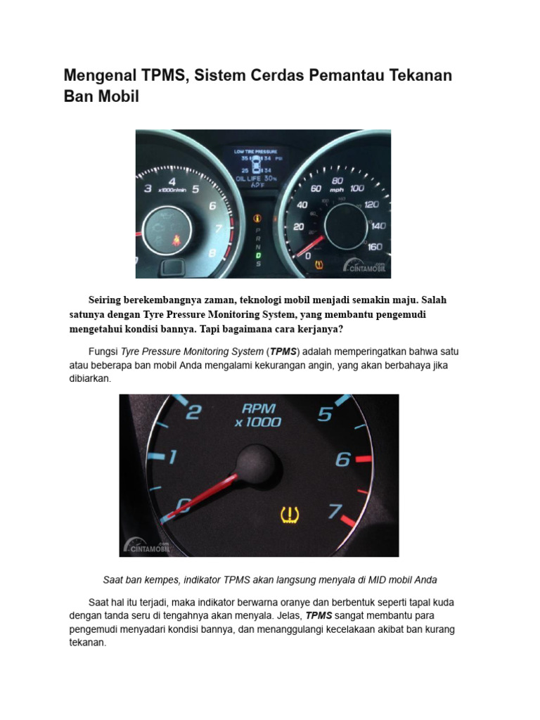 Mengenal TPMS | PDF